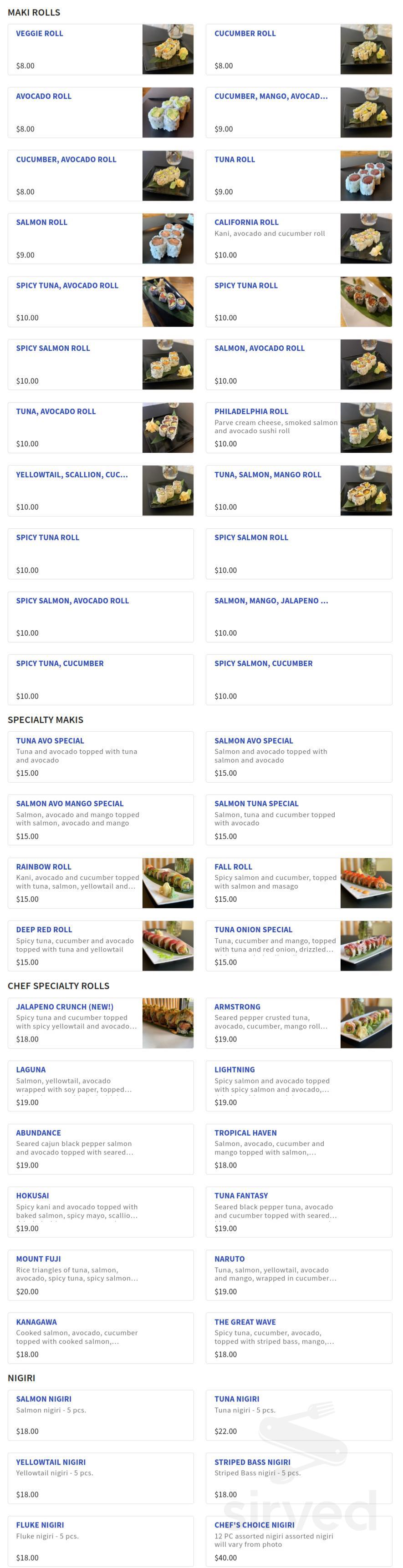 Fin and Scale menu in New Haven, Connecticut, USA