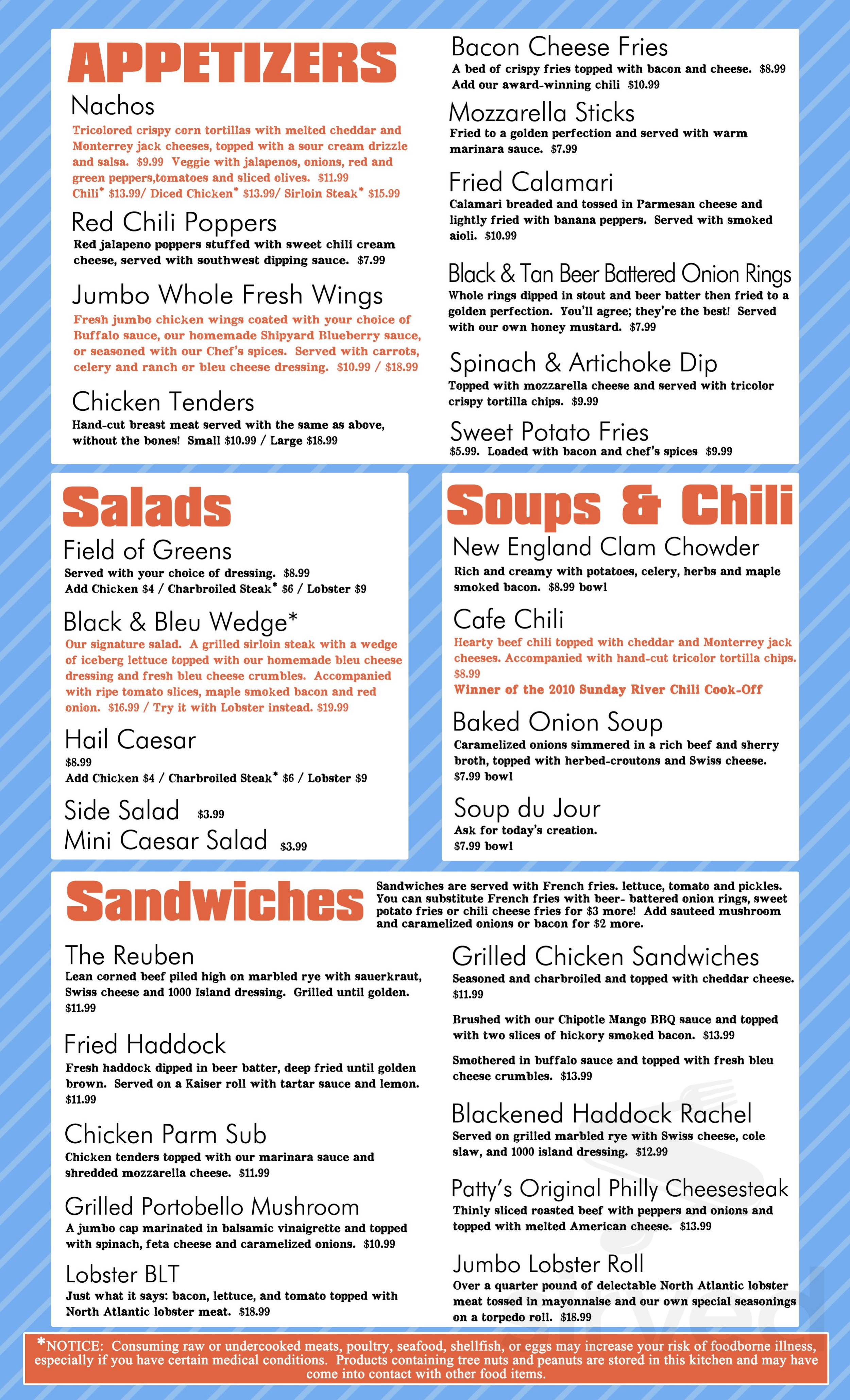 Shipyard Brew Haus - White Cap Lodge menus in Newry, Maine, United States