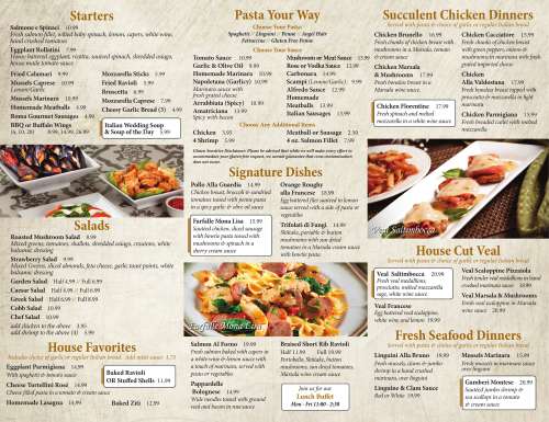 Cantina Mamma Lucia menu in Hanover, Maryland, USA