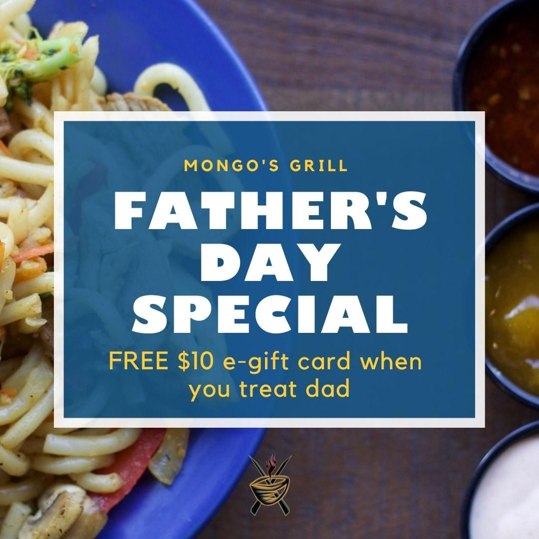 Mongo's Grill menu in Thunder Bay, Ontario, Canada