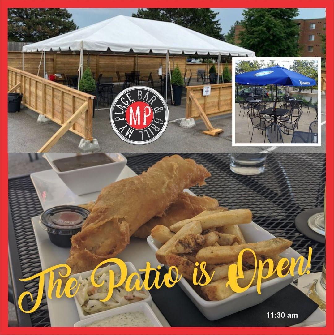 My Place Bar & Grill menus in Fonthill, Ontario, Canada