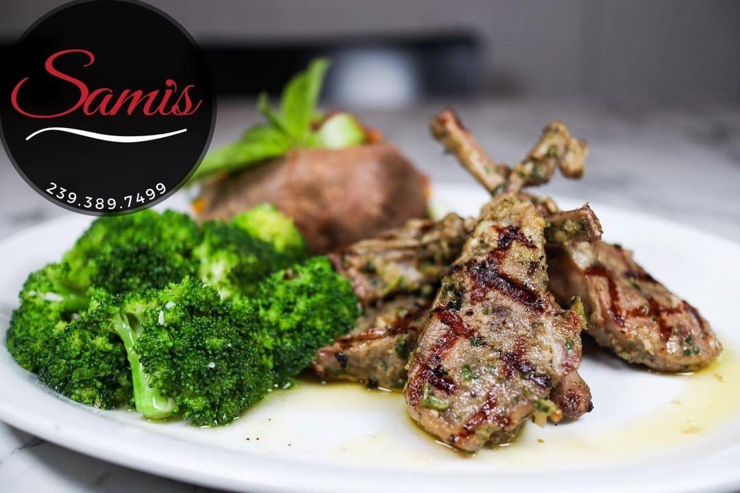 Sami's menu in Marco Island, Florida, USA