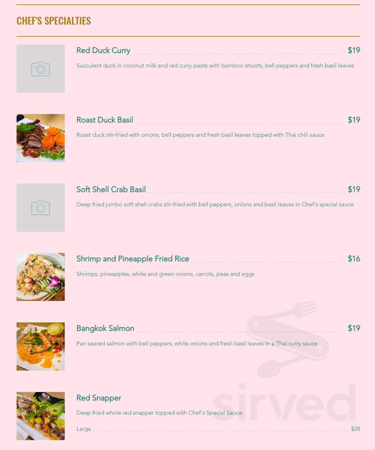 @BANGKOK THAI EXPRESS menu in Carpentersville, Illinois, USA