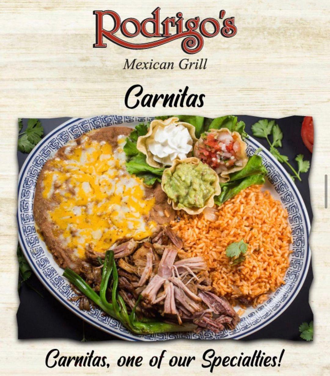 Rodrigo's Mexican Grill menus in Riverside, California, United States