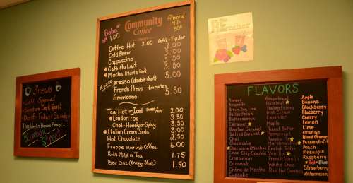 Mocha Moose Coffee & Antiques menu in Rushville, Indiana, USA