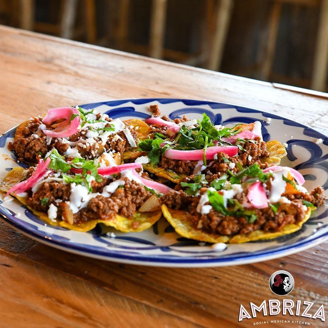 Ambriza menu in Houston, Texas, USA