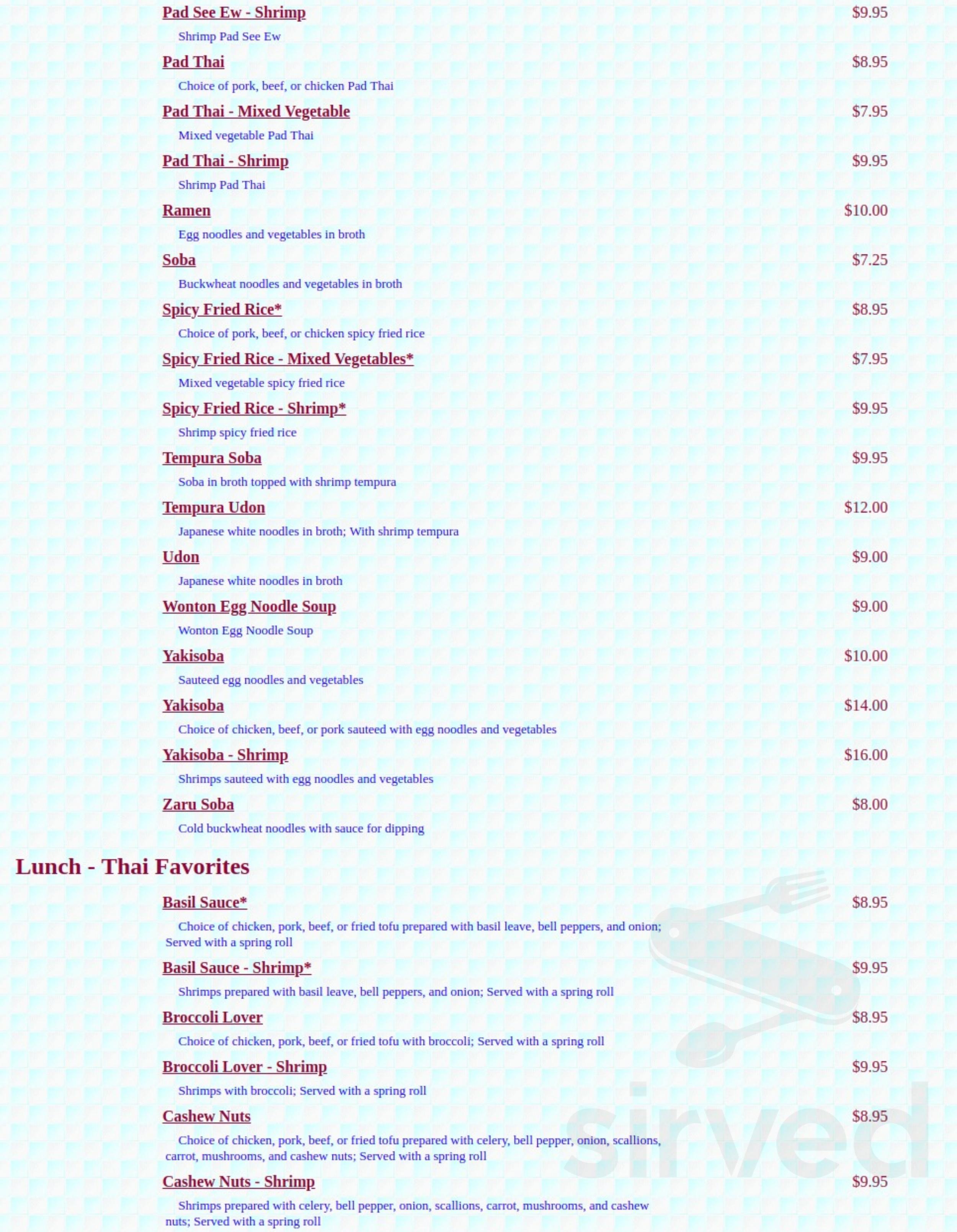Kampai menus in Miami, Florida, United States