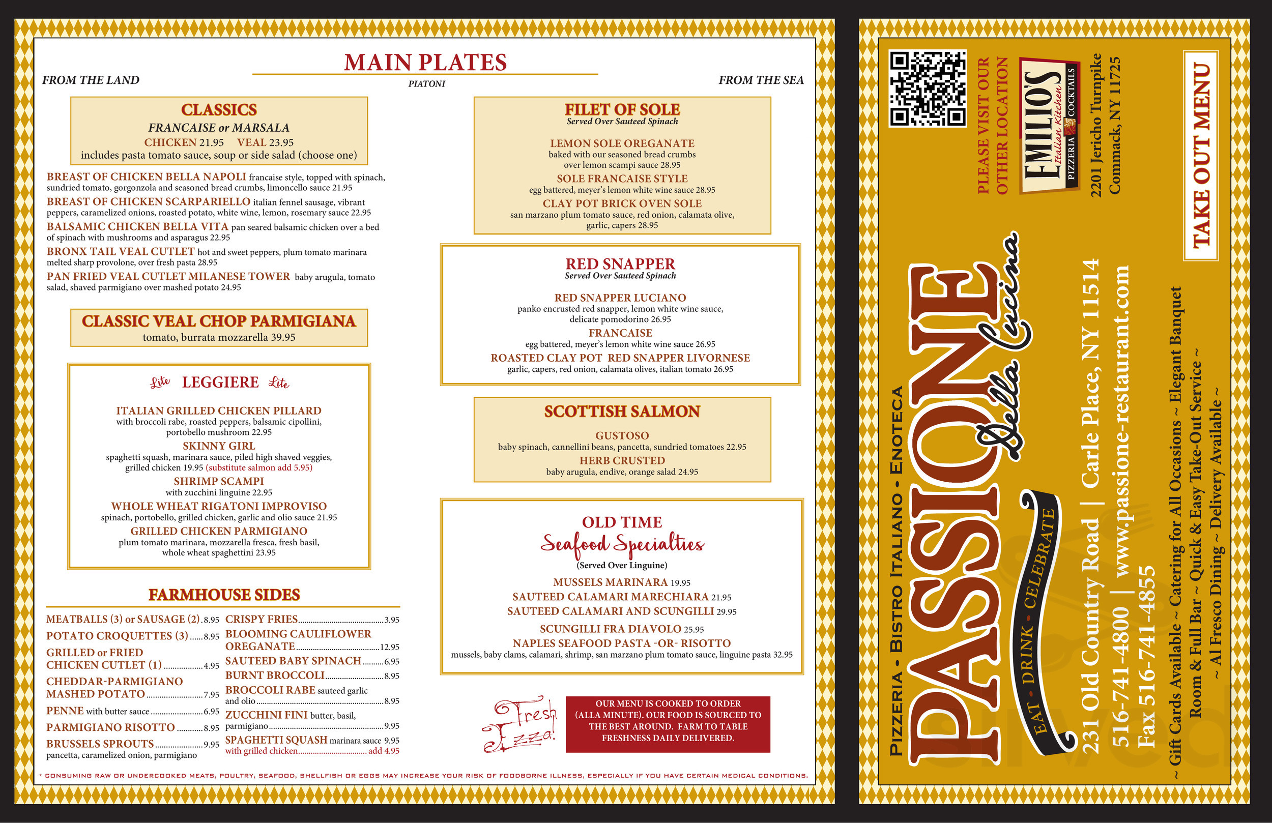 Passione Della Cucina menus in Carle Place, New York, United States