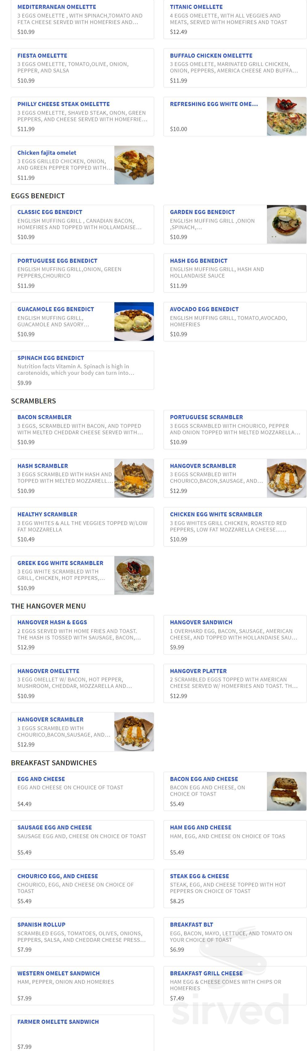 Munchies Breakfast & lunch menu in Fall River, Massachusetts, USA