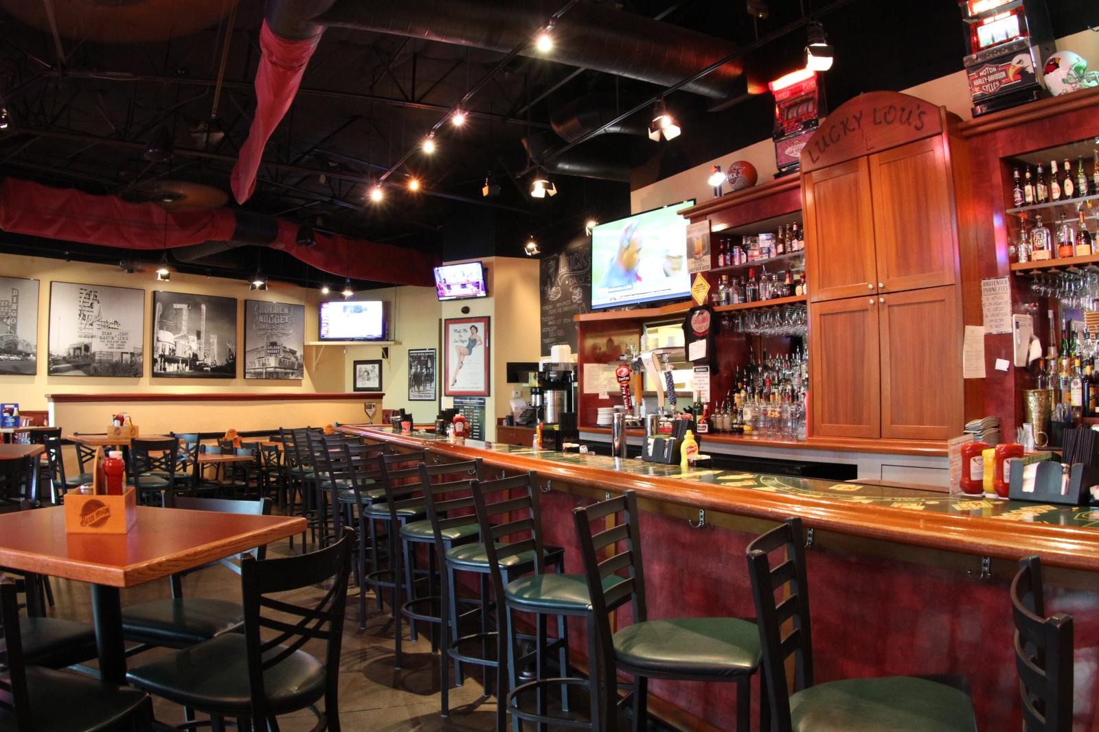 Lucky Lou's menu in Mesa, Arizona, USA