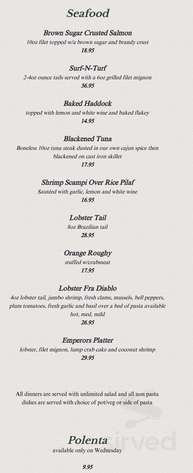 Rossi's Ristorante menus in Archbald, Pennsylvania, United States