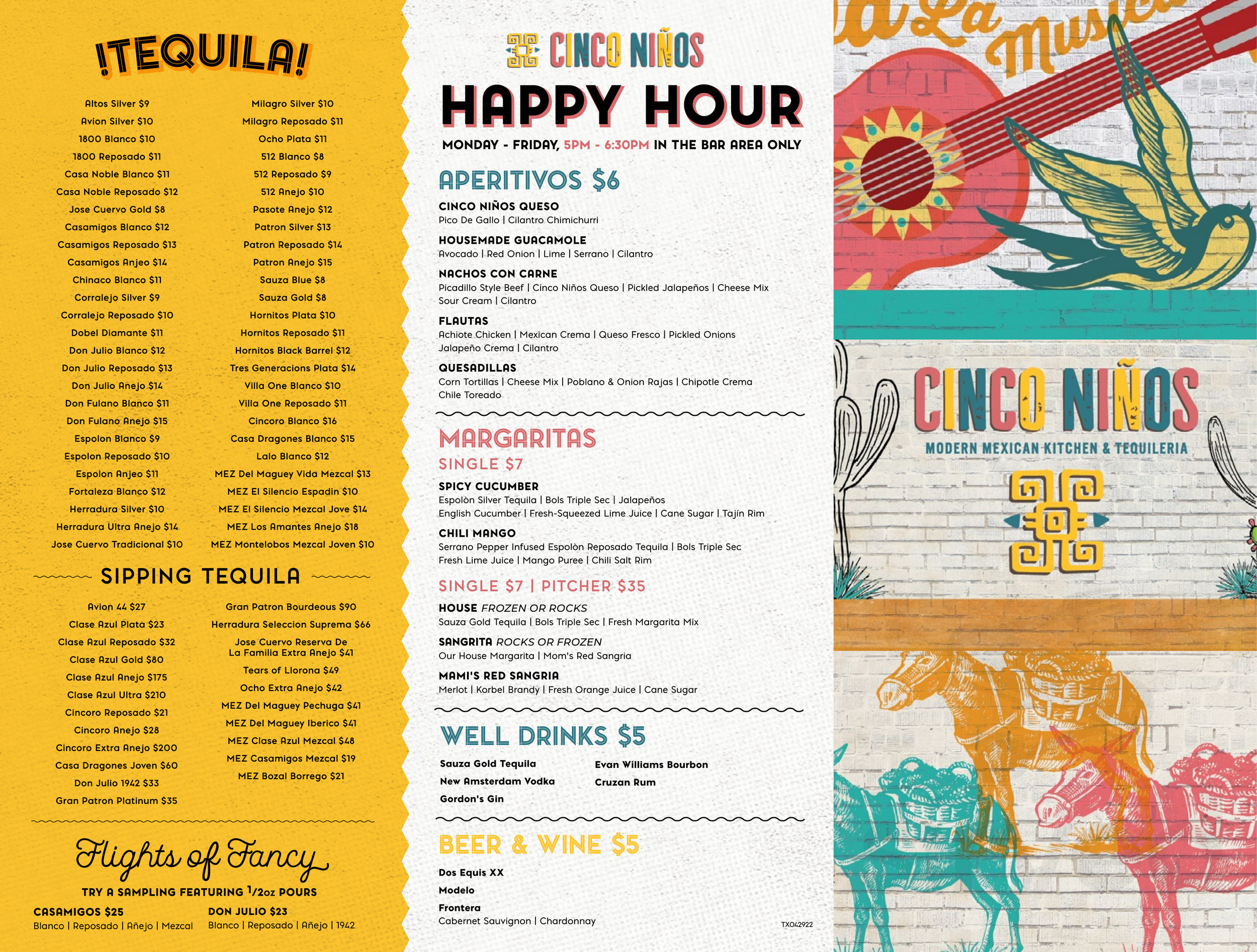 Cinco Ninos menu in Round Rock, Texas, USA