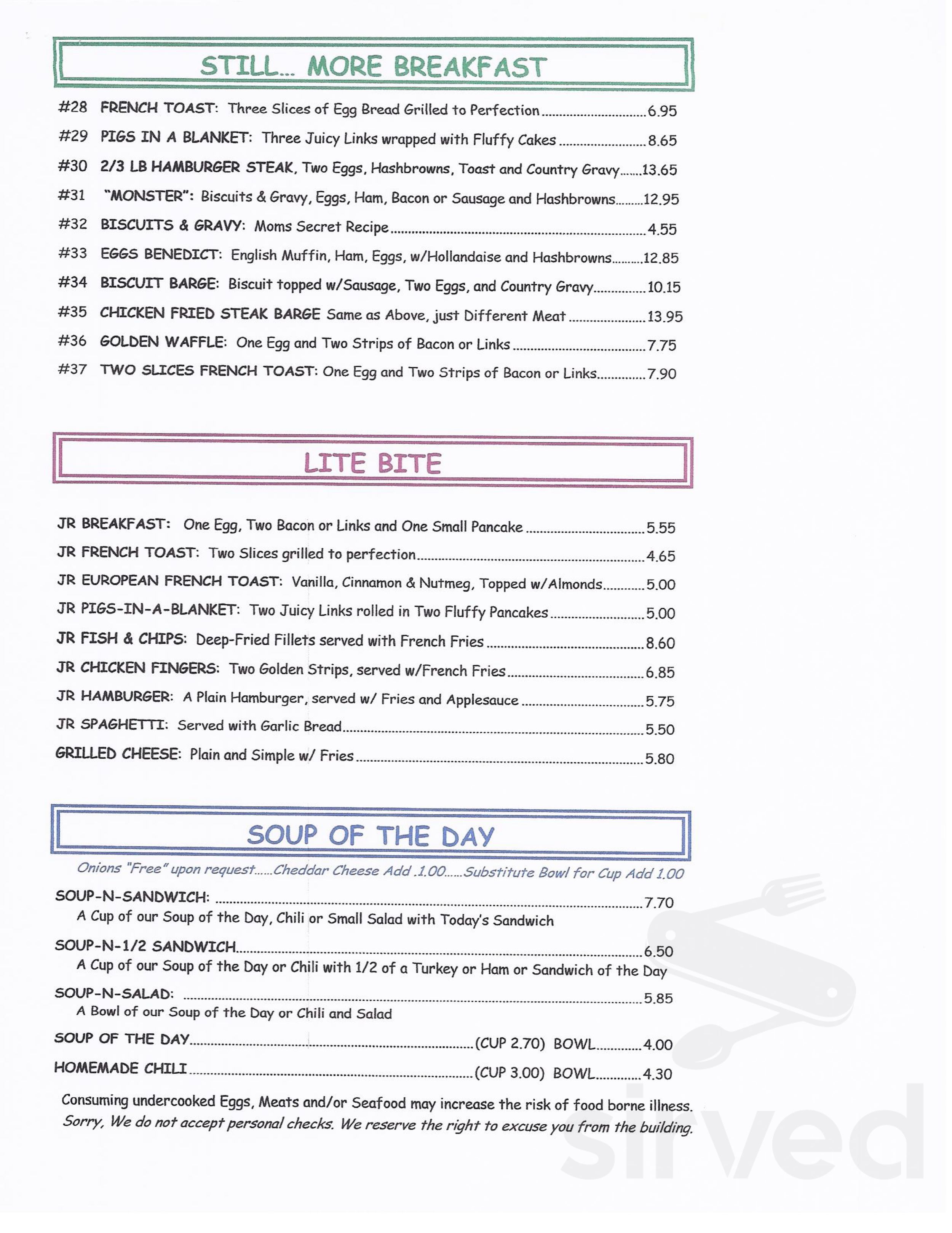 Totem Family Dining menu in Everett, Washington, USA