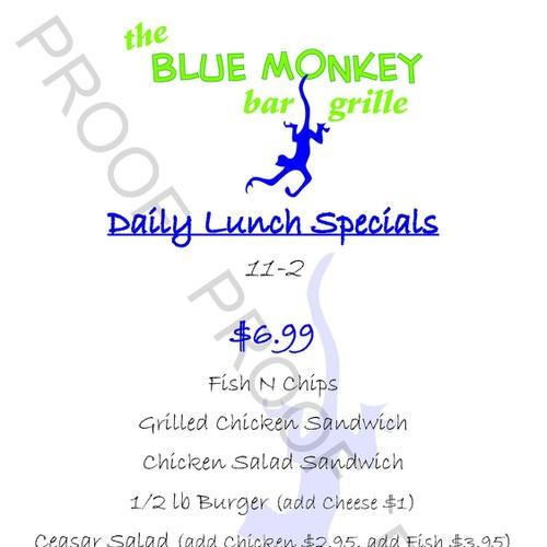 Blue Monkey Bar & Grill menu in Naples, Florida, USA