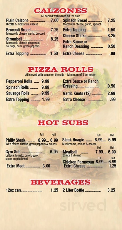 Mo's Pizzeria menus in Leander, Texas, United States