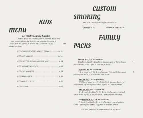 The Original Neal's Restaurant menu in Spring, Texas, USA