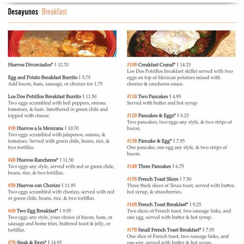 Los Dos Potrillos Mexican Restaurant - Highlands Ranch menu in ...