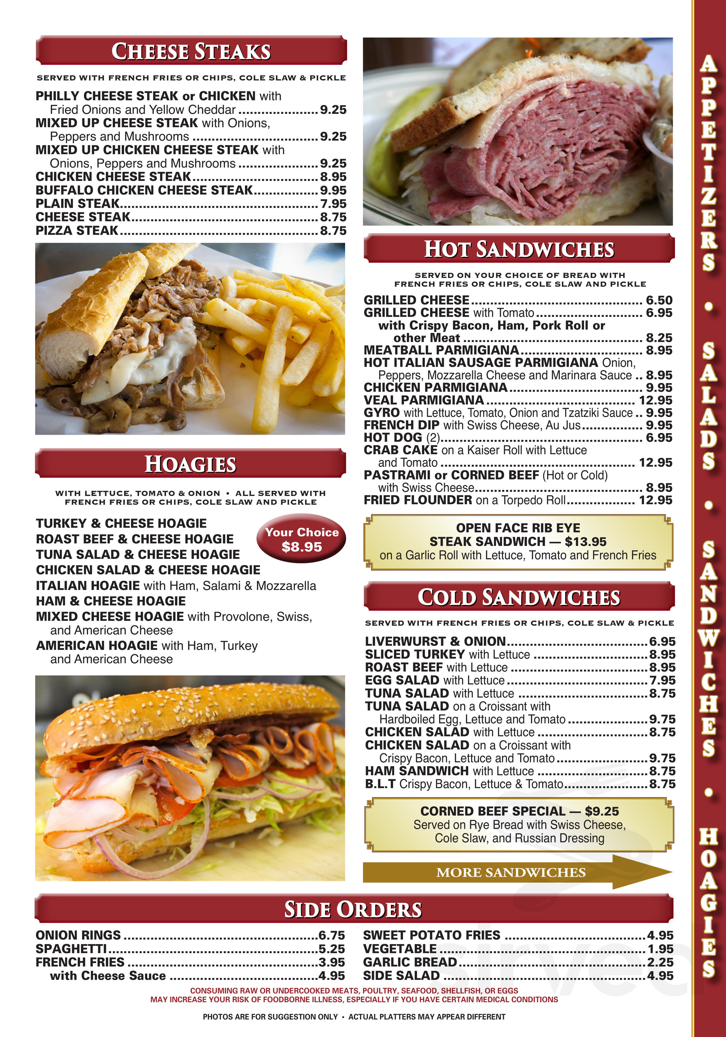 Menu for Folcroft Diner in Folcroft, PA | Sirved