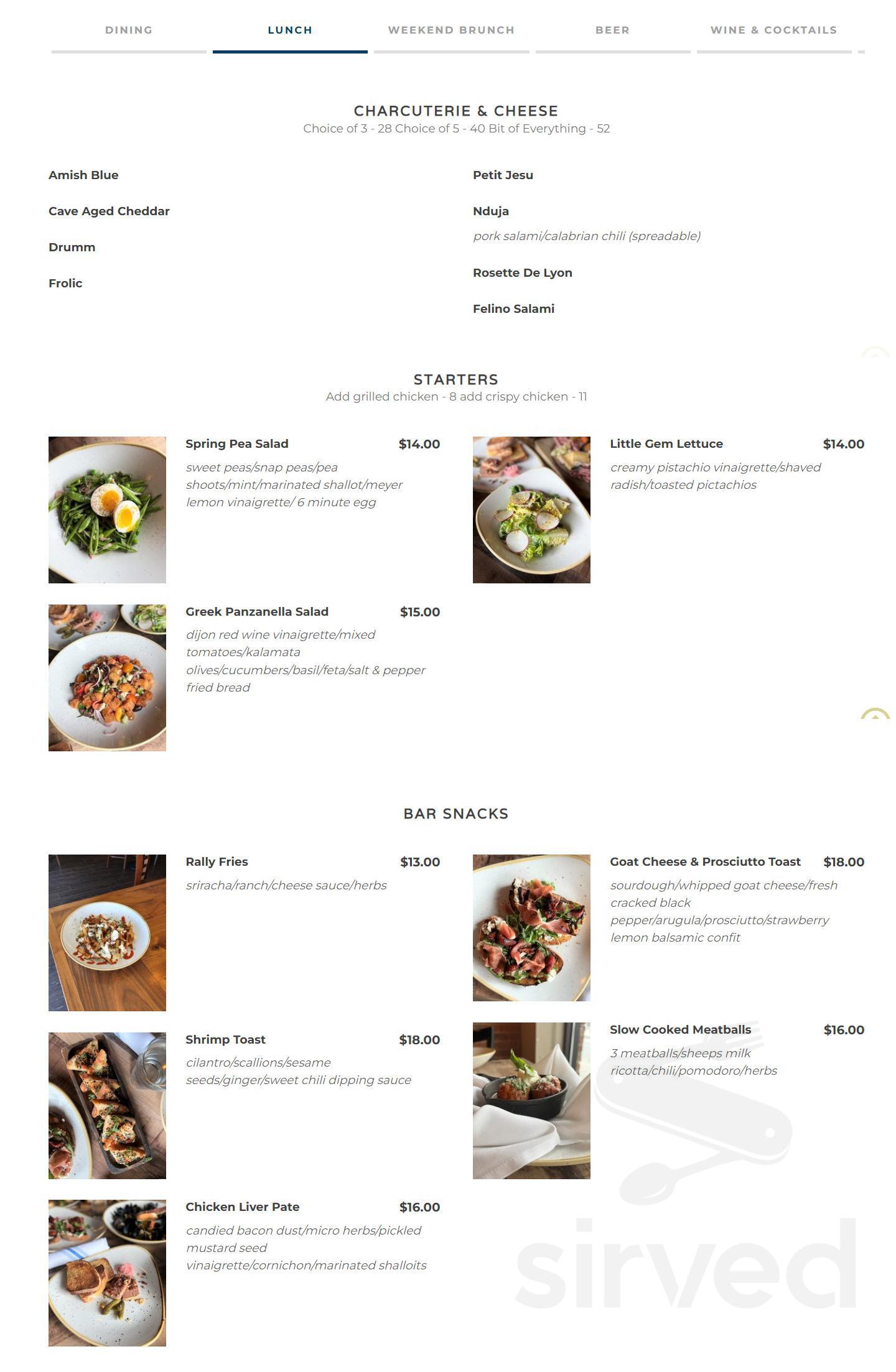 Menu for B2 Bistro + Bar in Red Bank, NJ | Sirved
