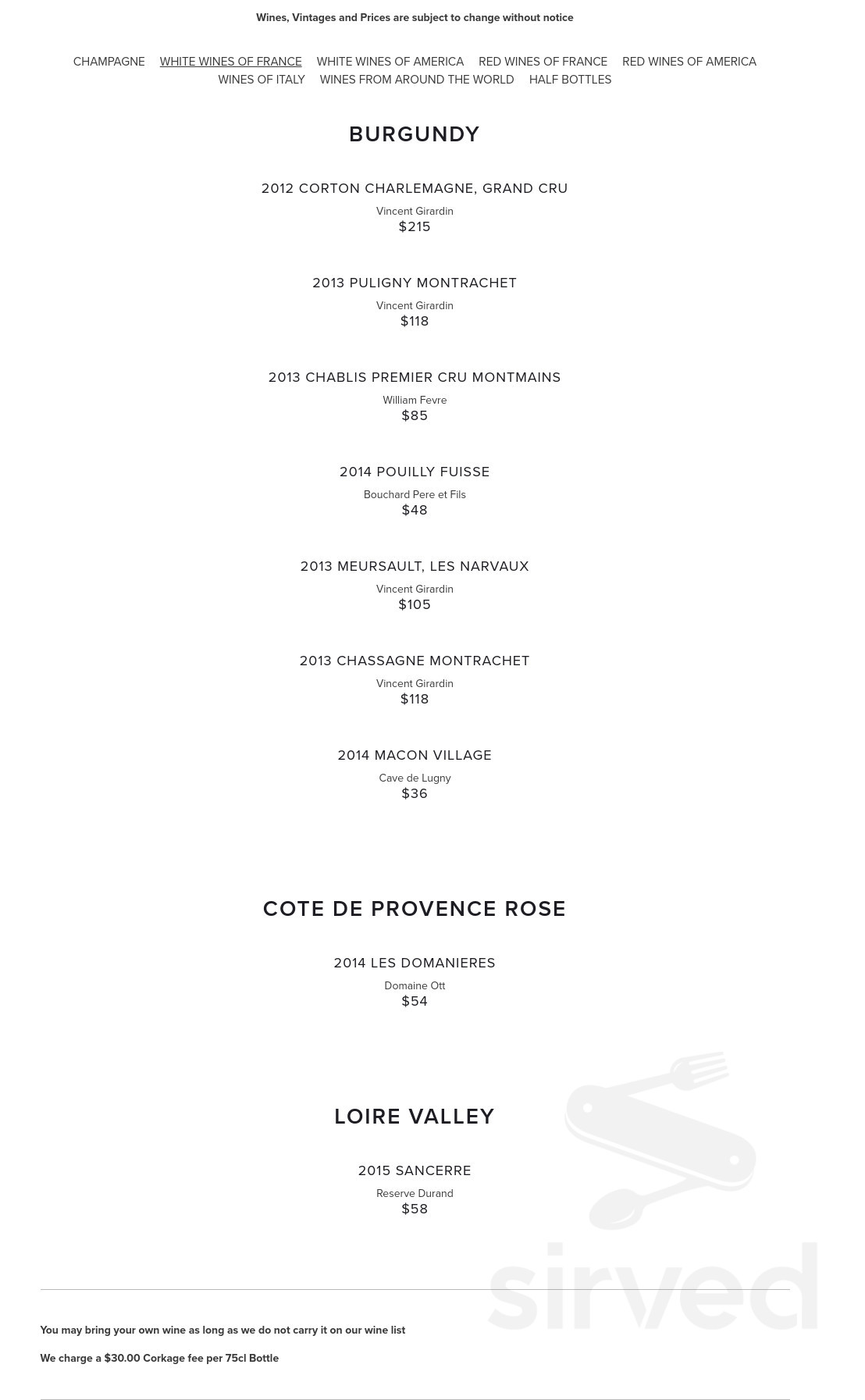 The French Gazebo FKA Kathy's Gazebo Cafe menus in Boca Raton, Florida ...