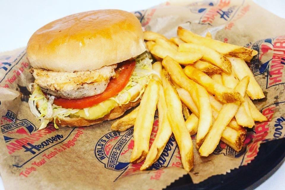 Hamburger Heaven menu in Birmingham, Alabama, USA