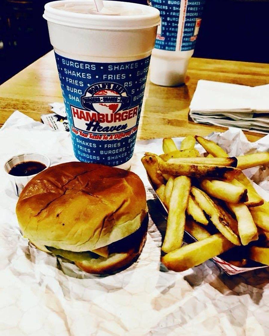 Hamburger Heaven menu in Birmingham, Alabama, USA