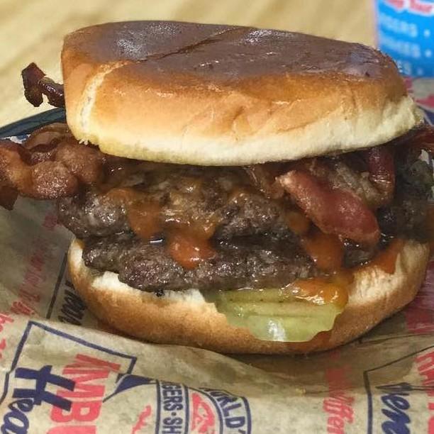 Hamburger Heaven menu in Birmingham, Alabama, USA