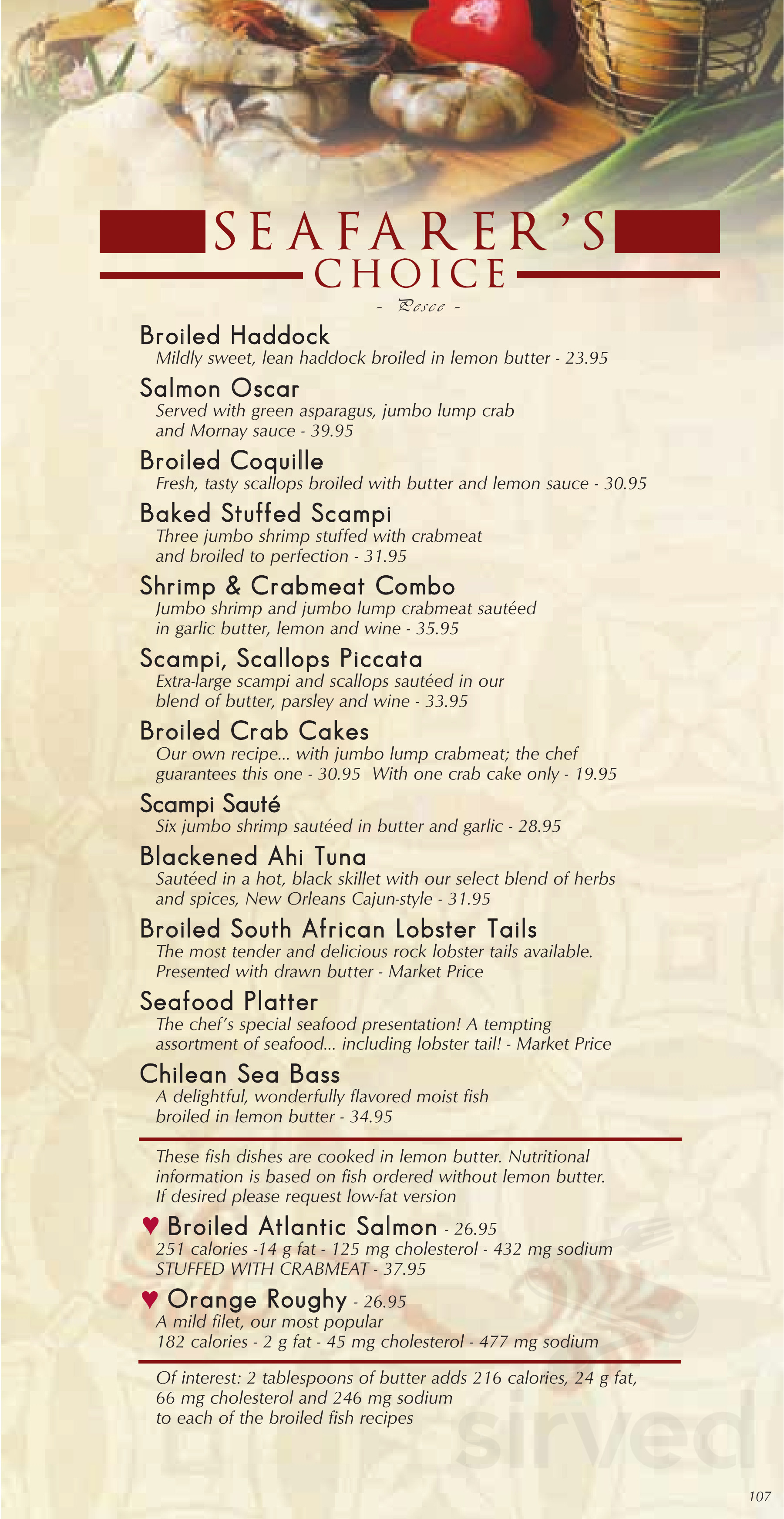 Allegro Restaurant menu in Altoona, Pennsylvania, USA