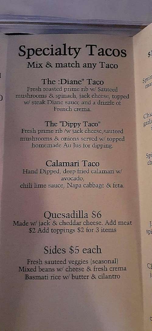 ROADRUNNER GRILL menu in Cottonwood, California, USA