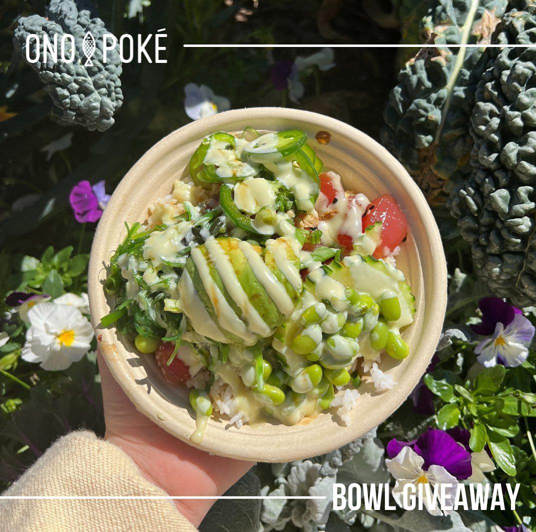 The ono poke menu in Homewood, Alabama, USA