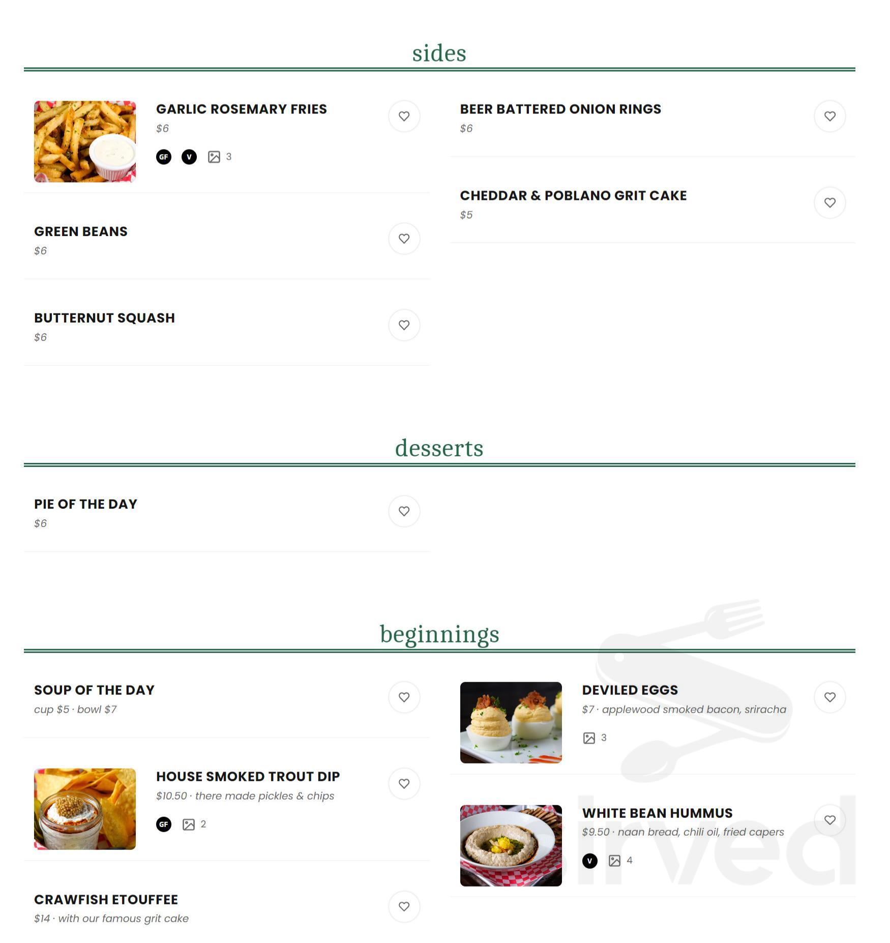 THERE Gastropub menu in Brookhaven, Georgia, USA