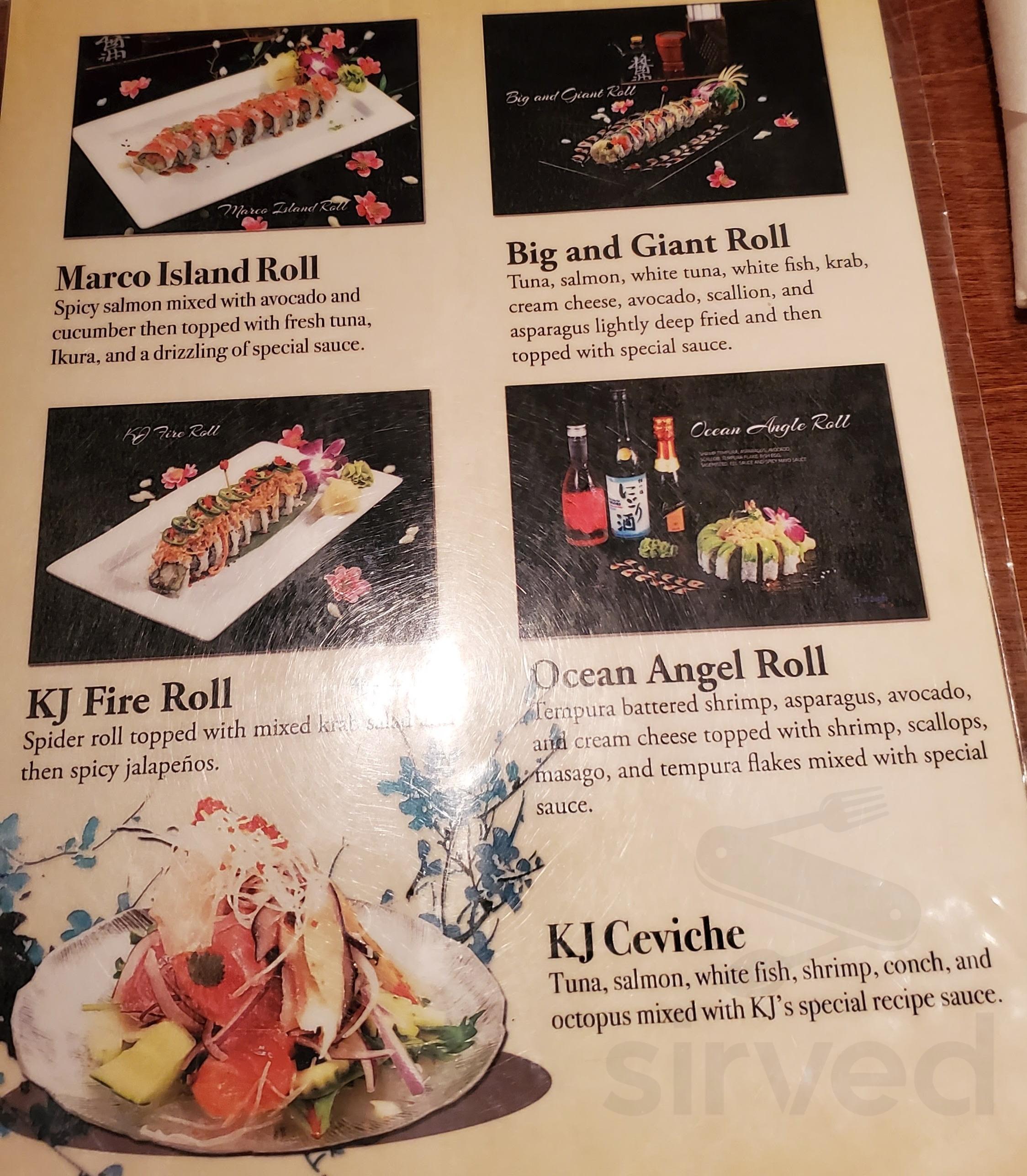 Thai Sushi By KJ menus in Marco Island, Florida, United States