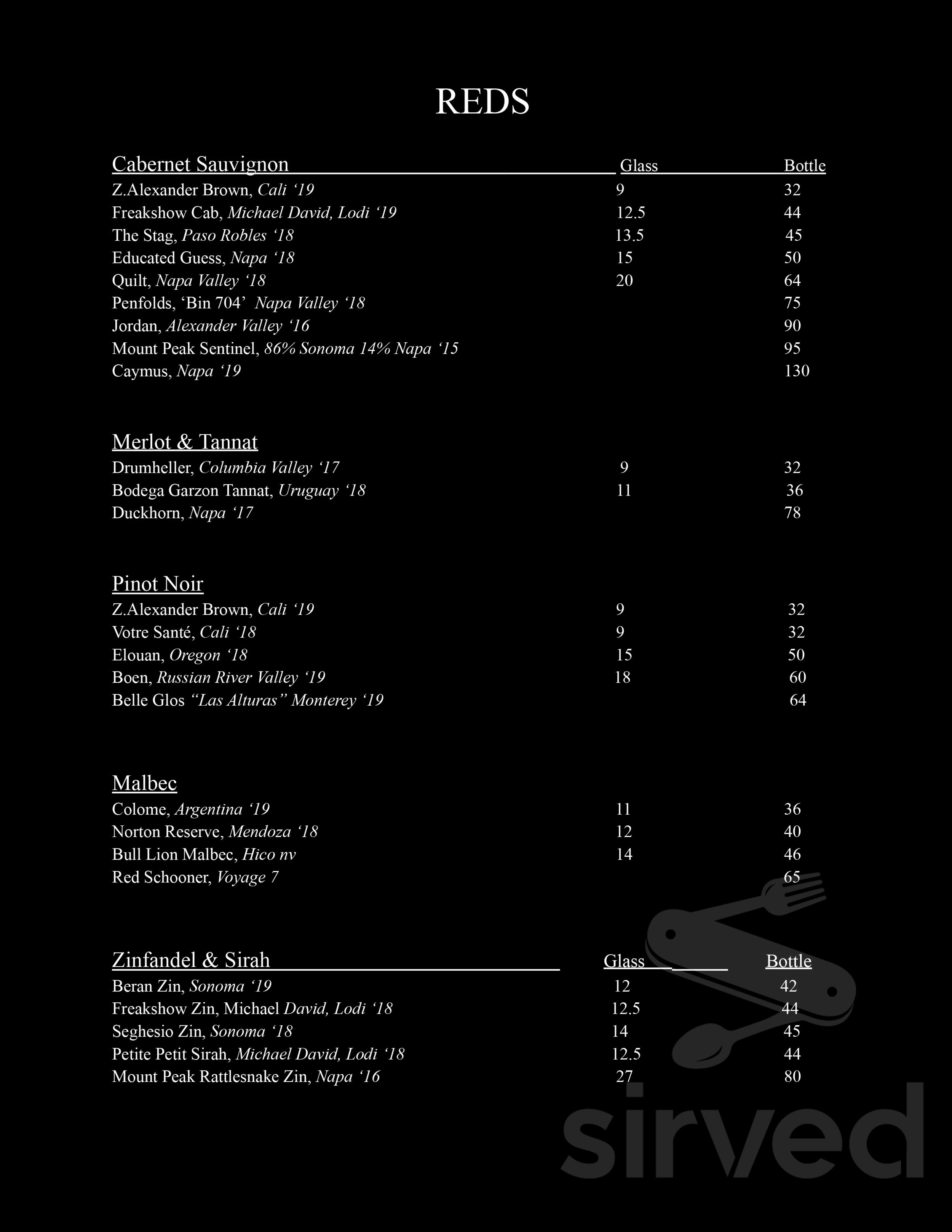 Christina's American Table menus in Granbury, Texas, United States