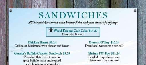 Menu for Surf Rider East Beach in Norfolk, VA | Sirved