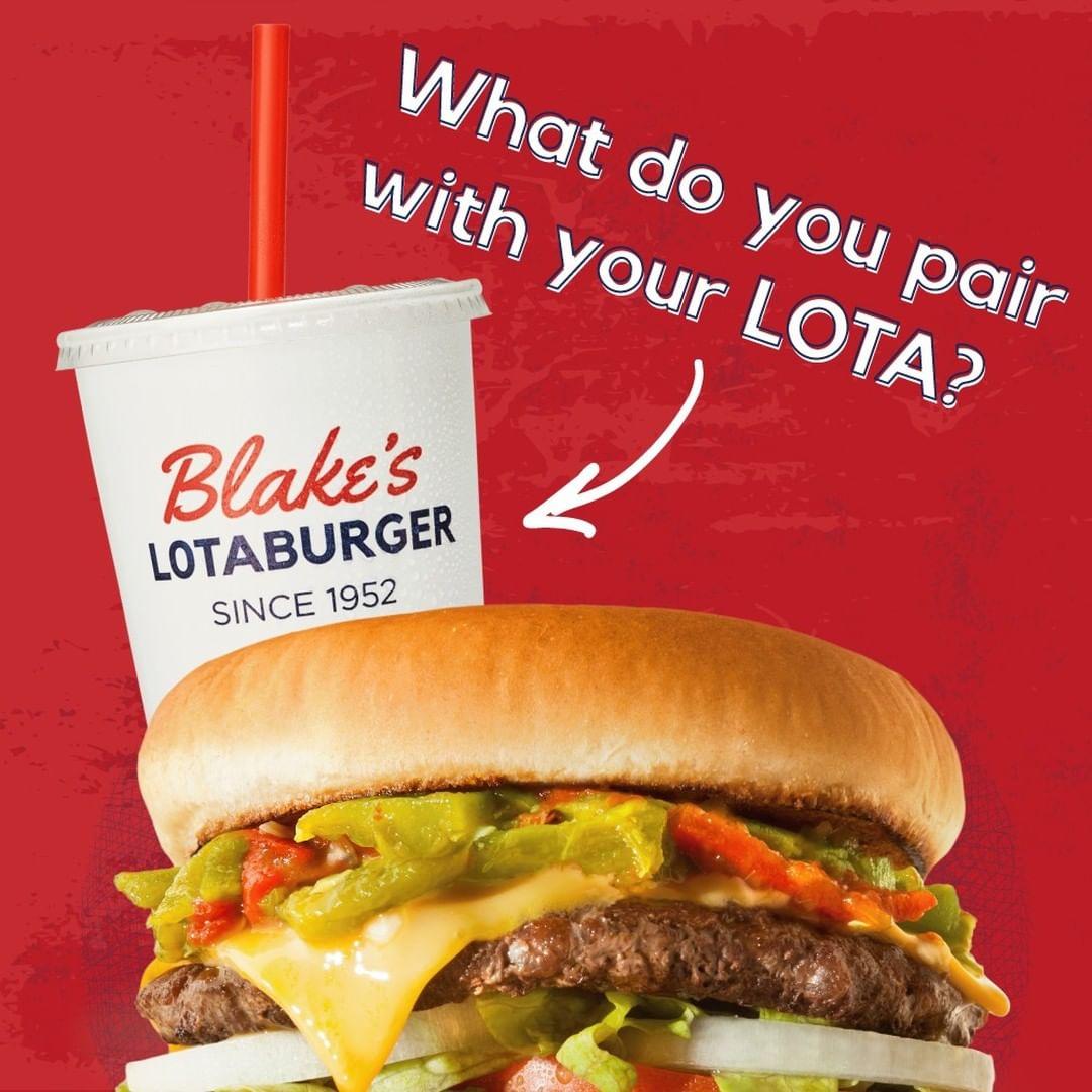 Blake's Lotaburger menu in El Paso, Texas, USA