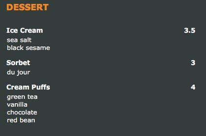 Slurping Turtle menu in Columbus, Ohio, USA