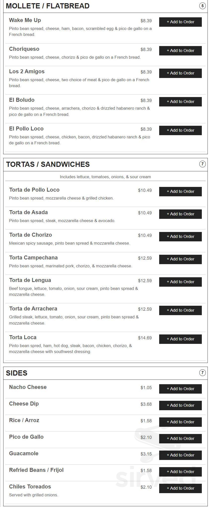 Picante Mexican Grill menu in Elkhart, Indiana, USA