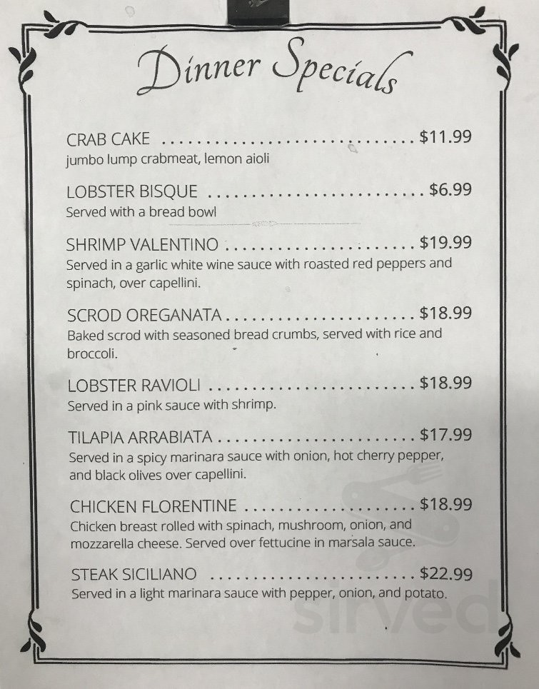 Italia Mia Restaurant & Pizzeria menus in New Milford, Connecticut ...
