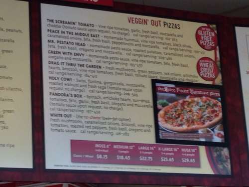 Extreme Pizza menu in San Francisco, California, USA