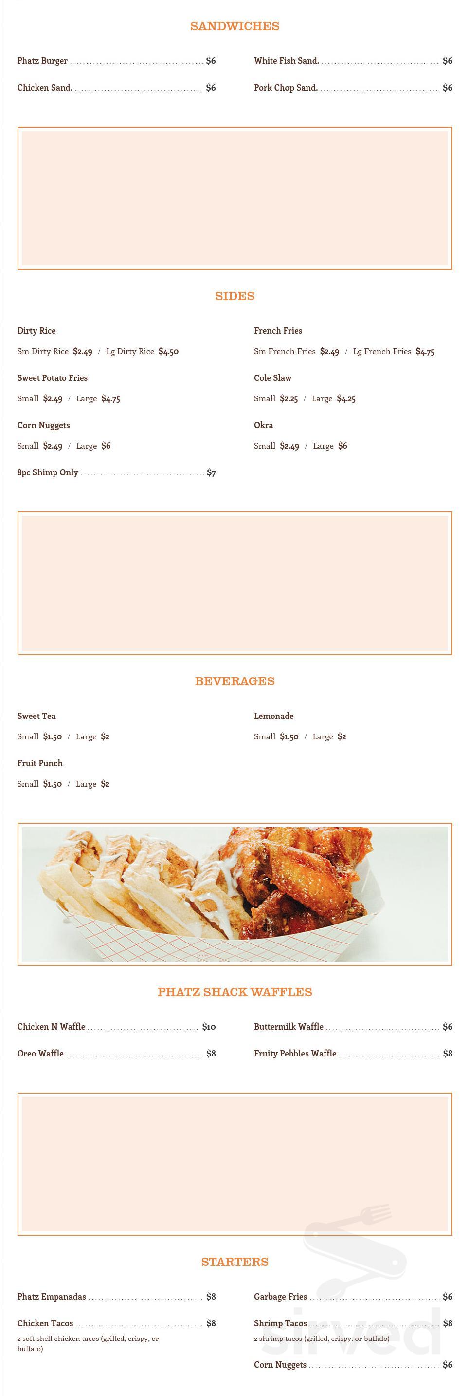 Phatz (Fort Pierce) menus in Fort Pierce, Florida, United States