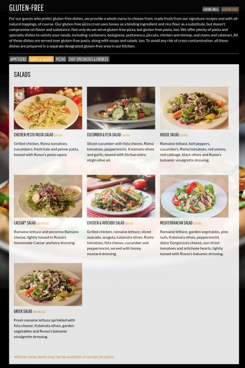 Russo's New York Pizzeria & Italian Kitchen menu in Pearland, Texas, USA
