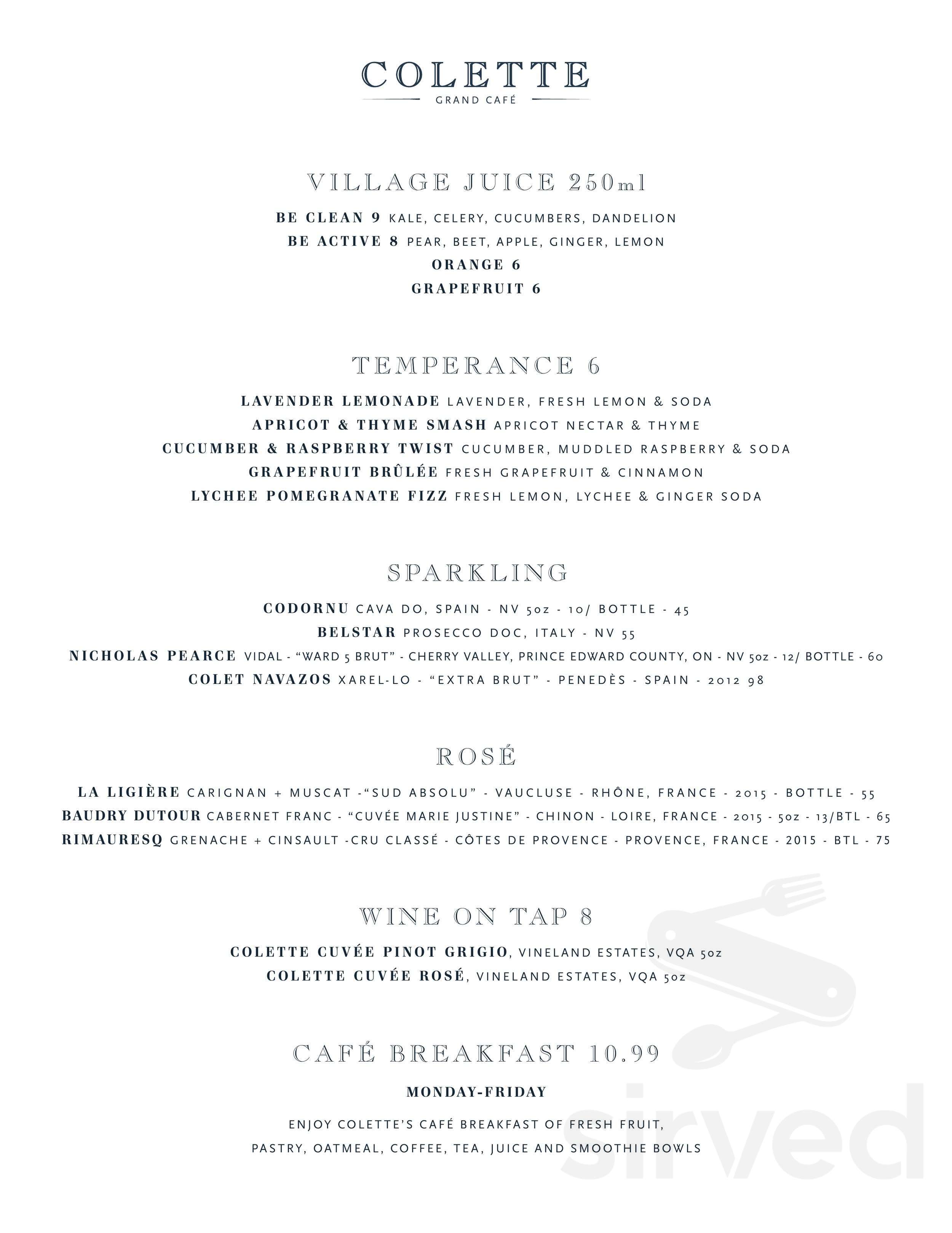 Holts Café | Contemporary Canadian Cuisine menu in Toronto, Ontario, Canada