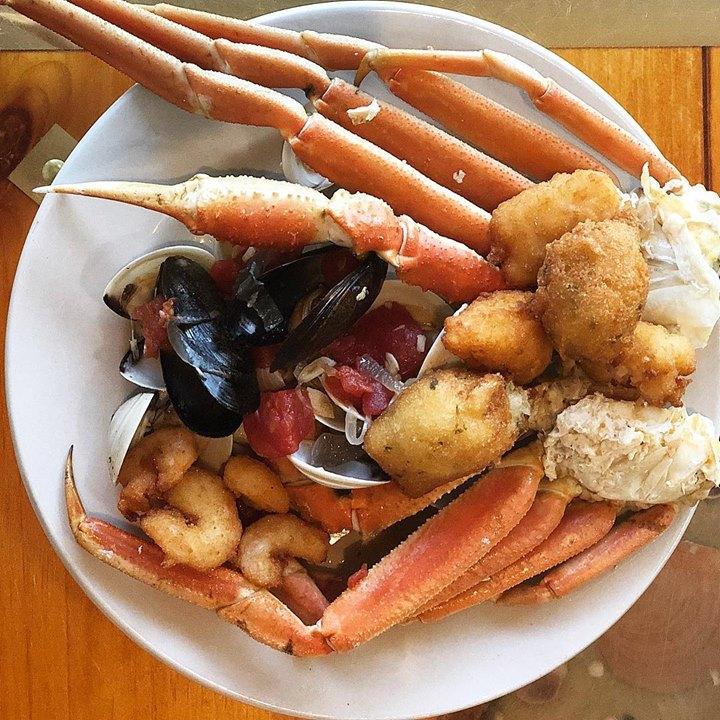 Captain George's Seafood Restaurant menu in Williamsburg, Virginia, USA