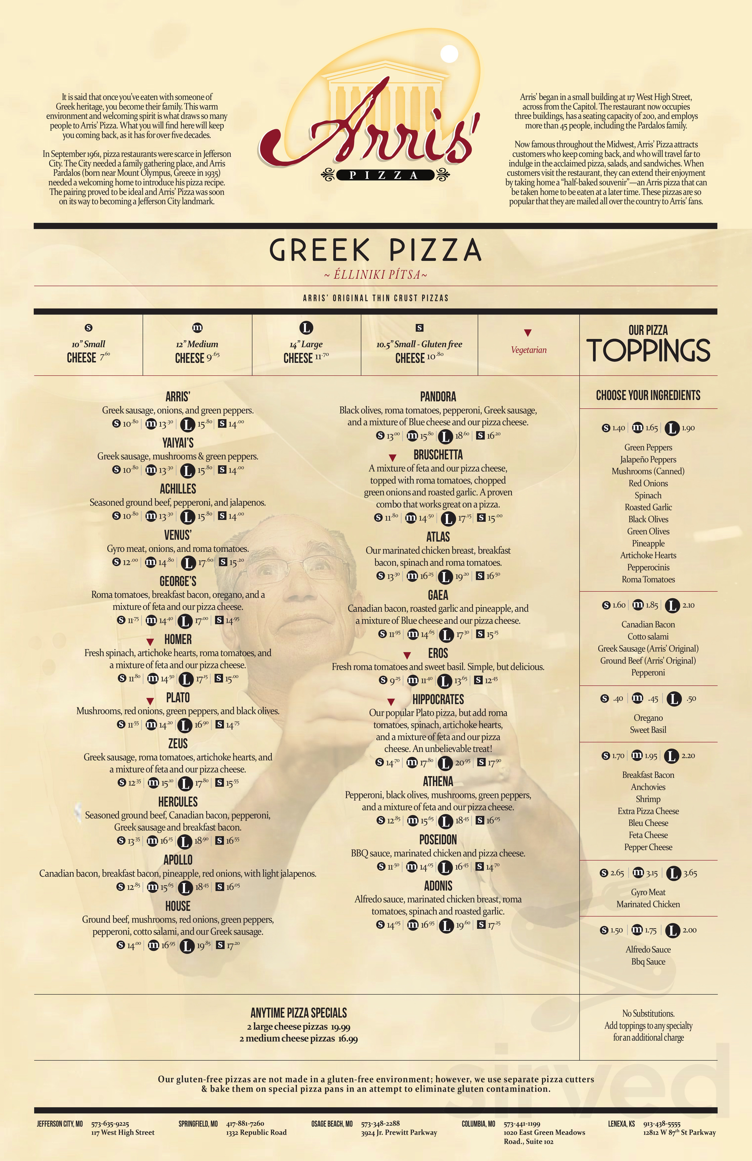 Arris Pizza Republic in Republic, Missouri, United States