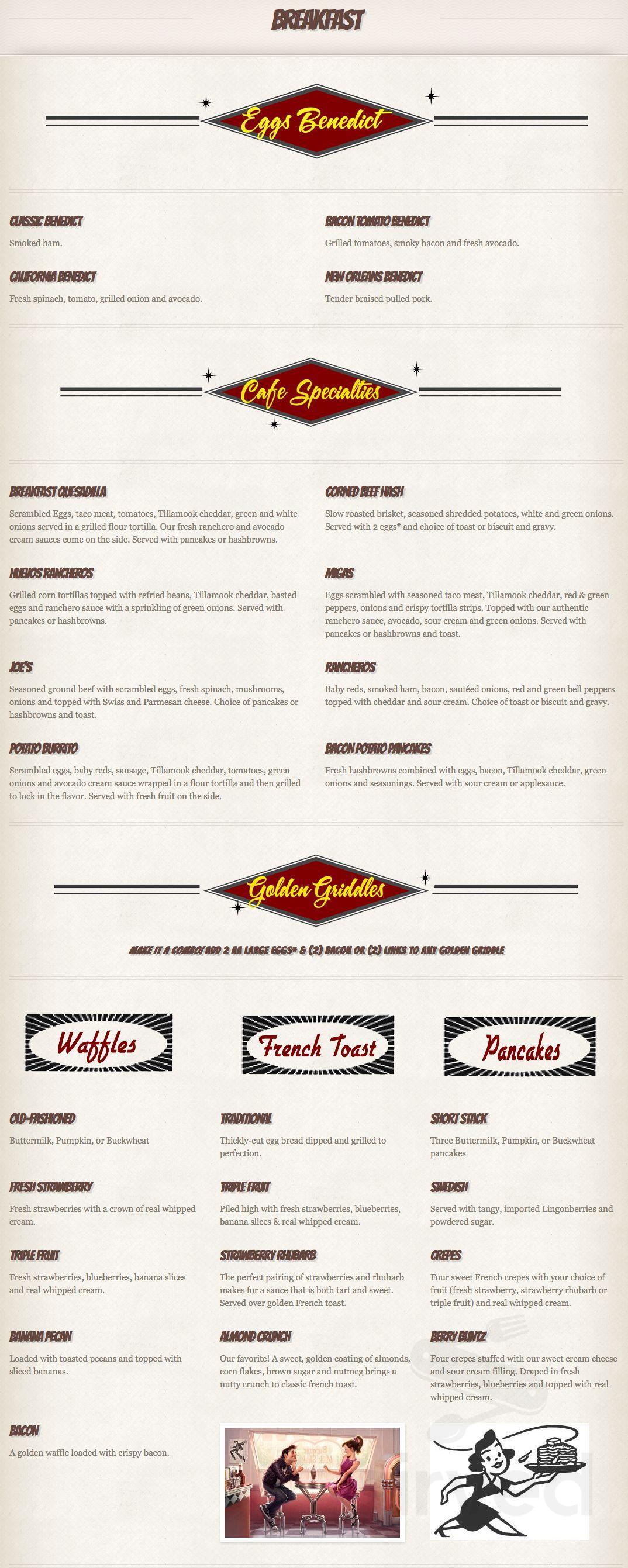 Crystal Creek Cafe menu in Bothell, Washington, USA