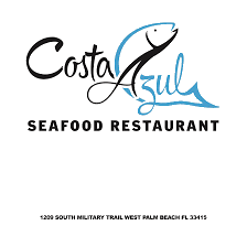 Menu for Costa Azul Seafood Restaurant in West Palm Beach, FL | Sirved