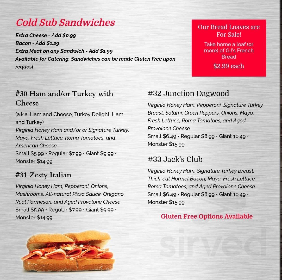 Grand Junction Grilled Subs menus in Fargo, North Dakota, United States