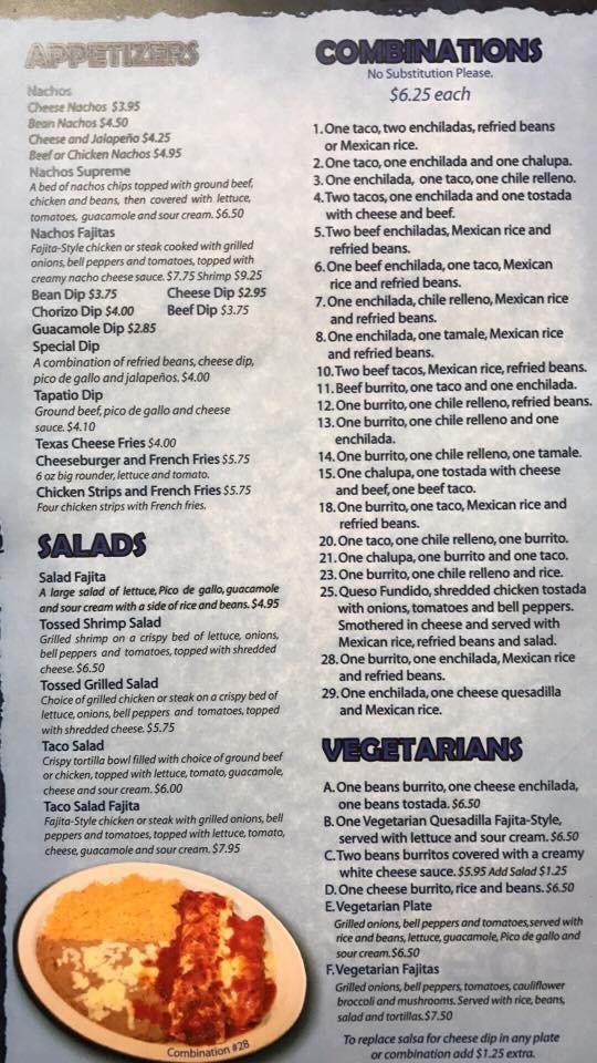 Menu - Celina TN's Los Primos - Mexican Restaurant | Sirved