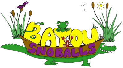 Bayou Snowballs menu in Slidell, Louisiana, USA