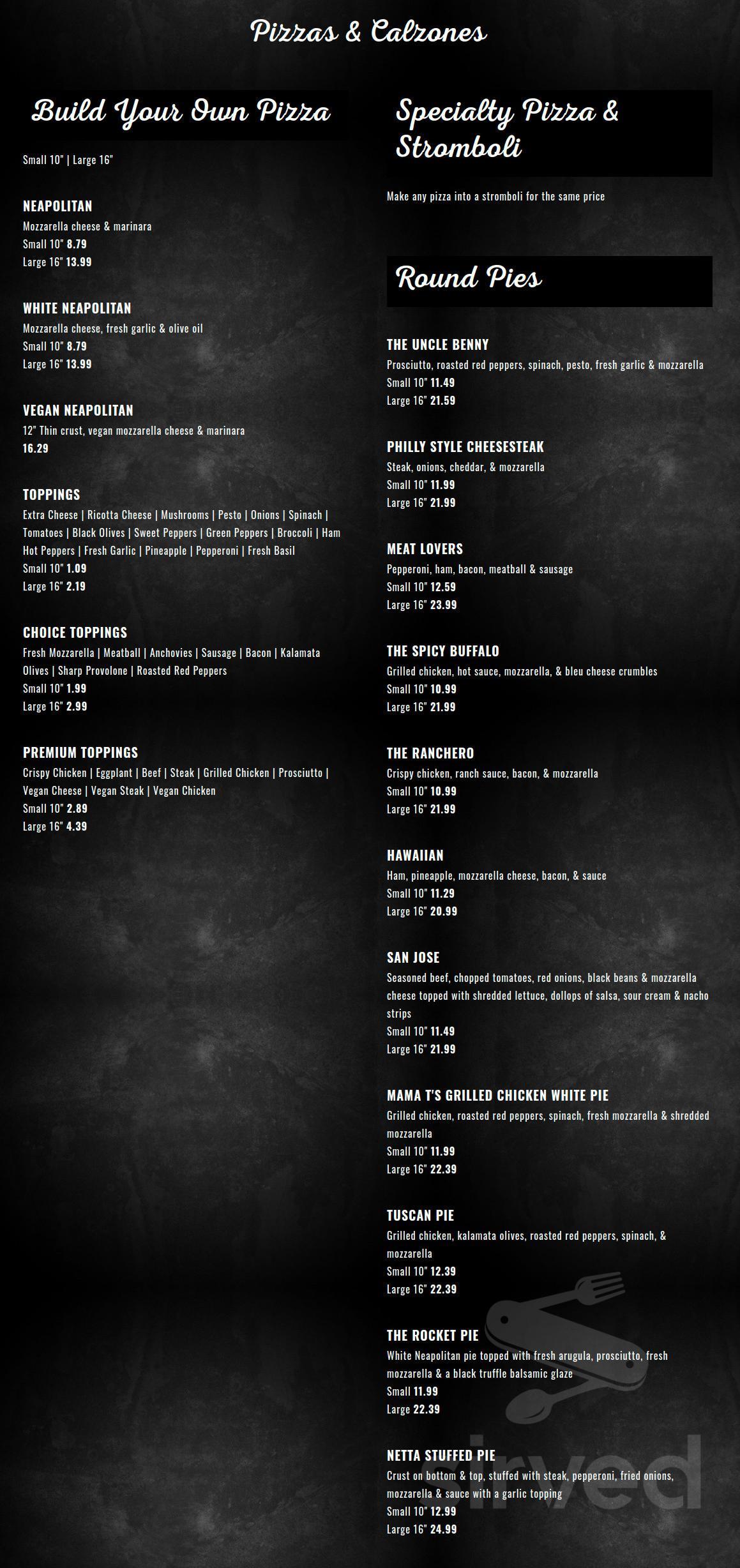 Main Street Pizzeria & Grille menu in Horsham, Pennsylvania, USA
